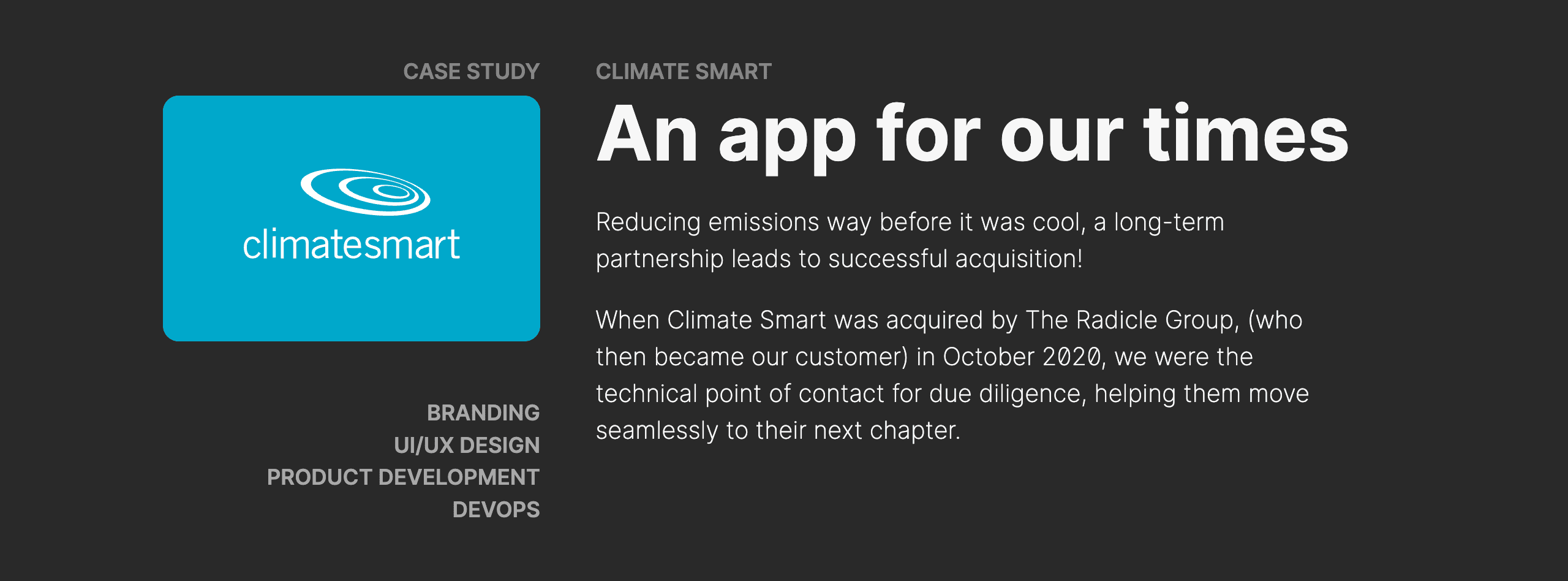 Climate Smart – An app for our times – A case study – Netsign